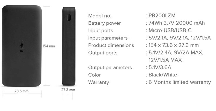 شارژ همراه 20000 شیائومی | power bank 20000 xiaomi – موبایل پارادایس